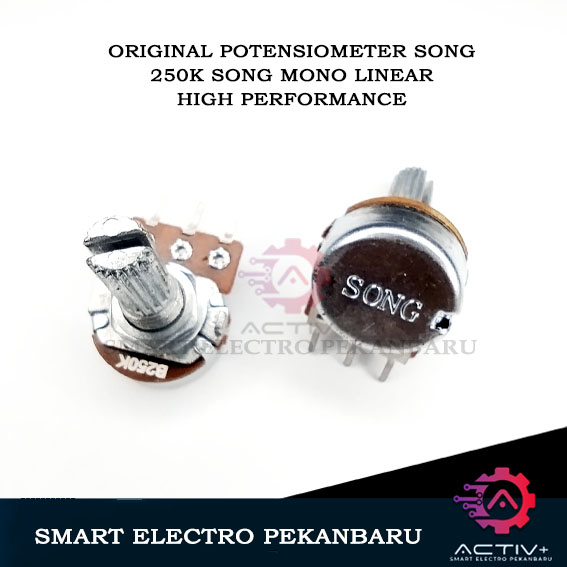 Jual ORIGINAL 250K Ohm Potensio Mono Linear 250000 Ohm Potensiometer ...