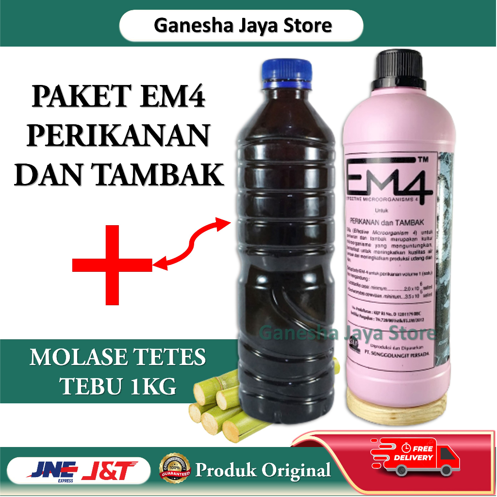 Jual PAKET HEMAT EM4 PINK 1LITER PERIKANAN DAN TAMBAK PLUS MOLASE 1KG ...