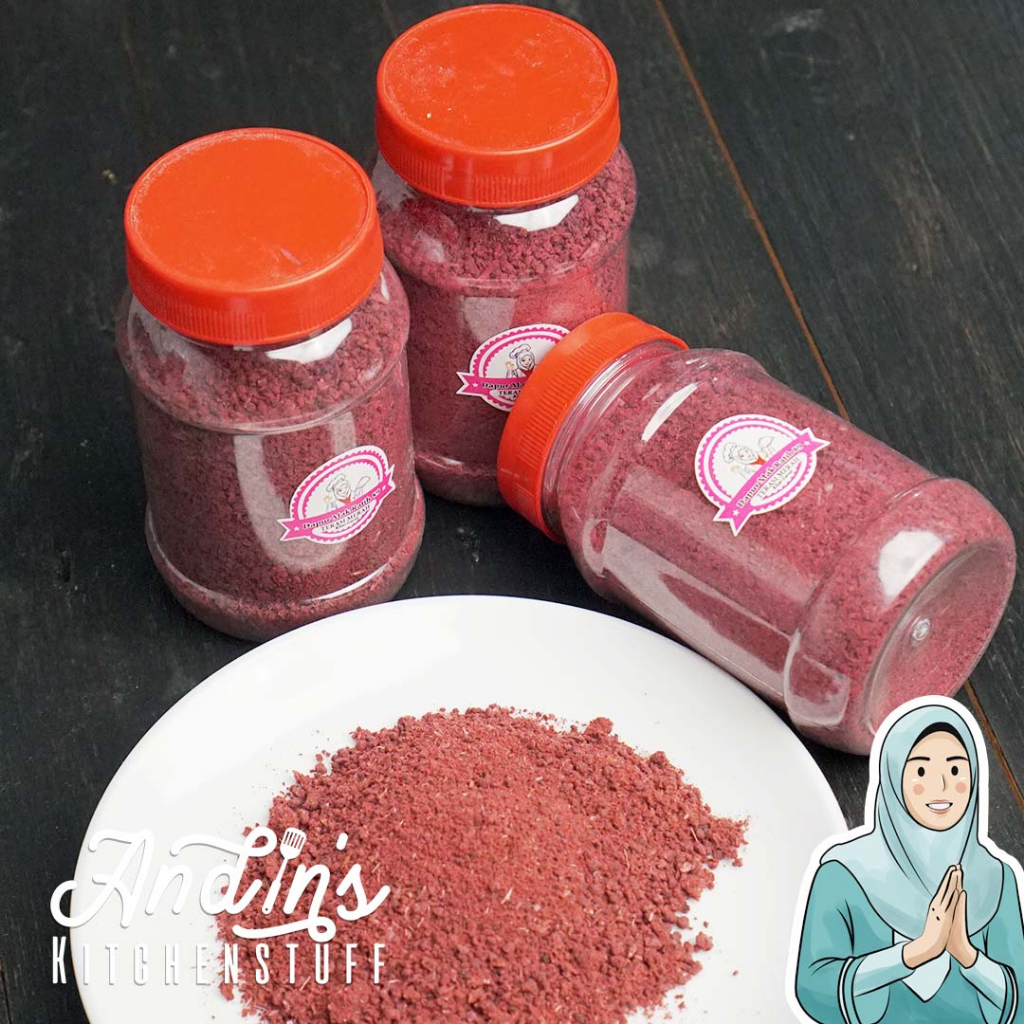 Jual Terasi Merah Bubuk Sangrai Matang 200 gram Tanpa Pengawet- Asli ...