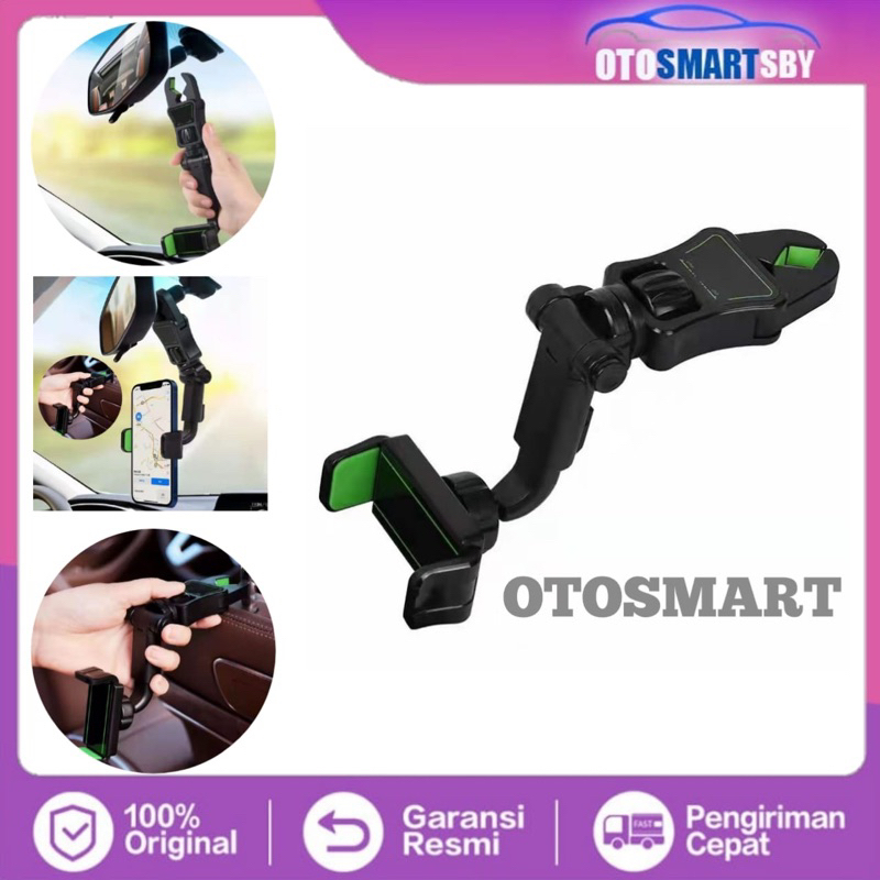 Jual Holder HP Mobil Universal 4 in 1 CAR Phone Holder Gantung 360 Free ...