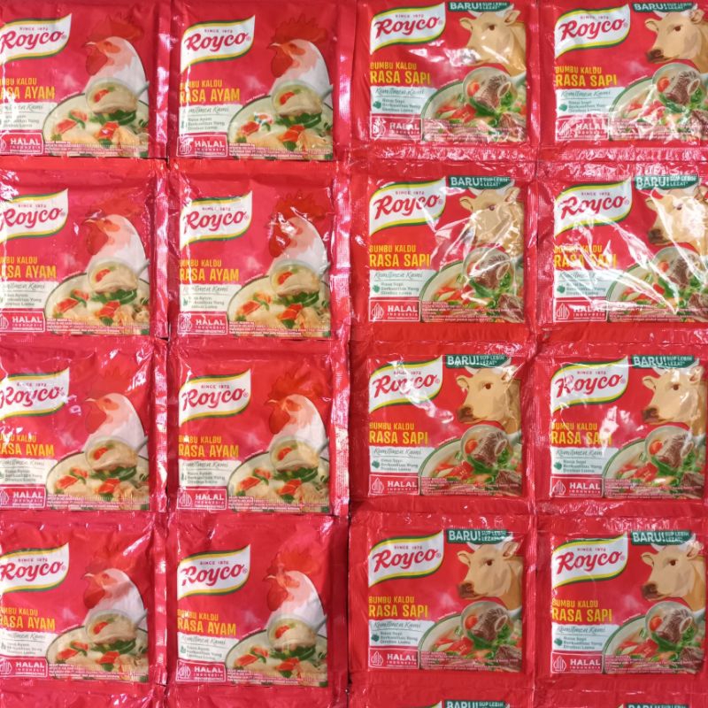 Jual Royco Kaldu Rasa Ayam dan Sapi Renteng Isi 12pcs | Shopee Indonesia