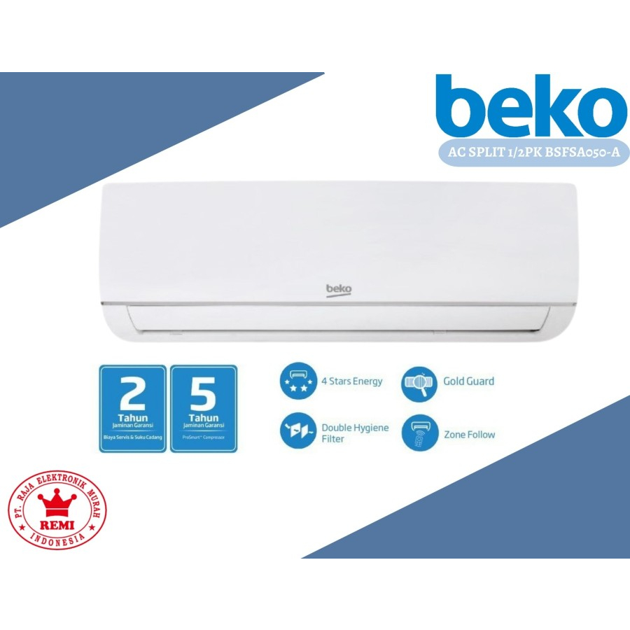 Jual BEKO AC Split Standard BSFSA050-A Pendingin Ruangan 0.5 PK ...