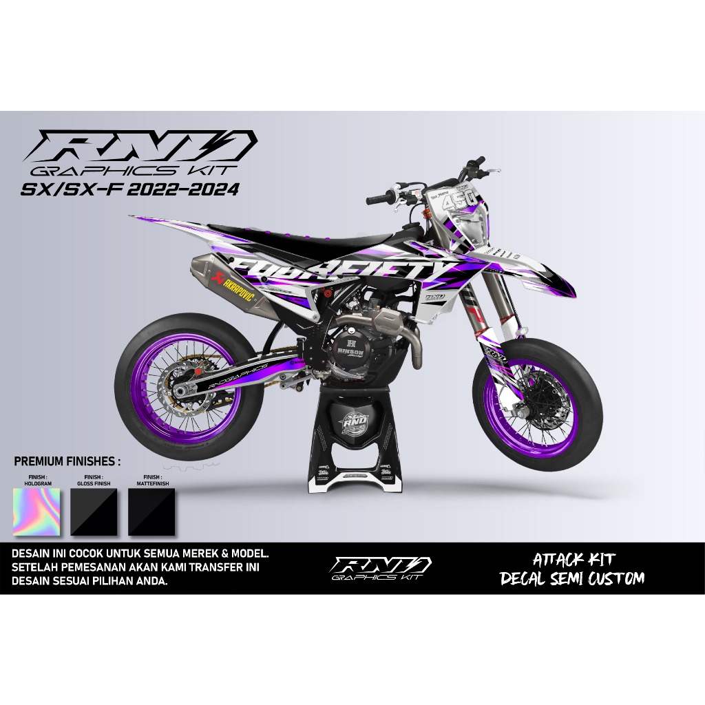 Jual CUSTOM DECAL KIT KTM EXC 125-450 2022/2024 PREMIUM | Shopee Indonesia