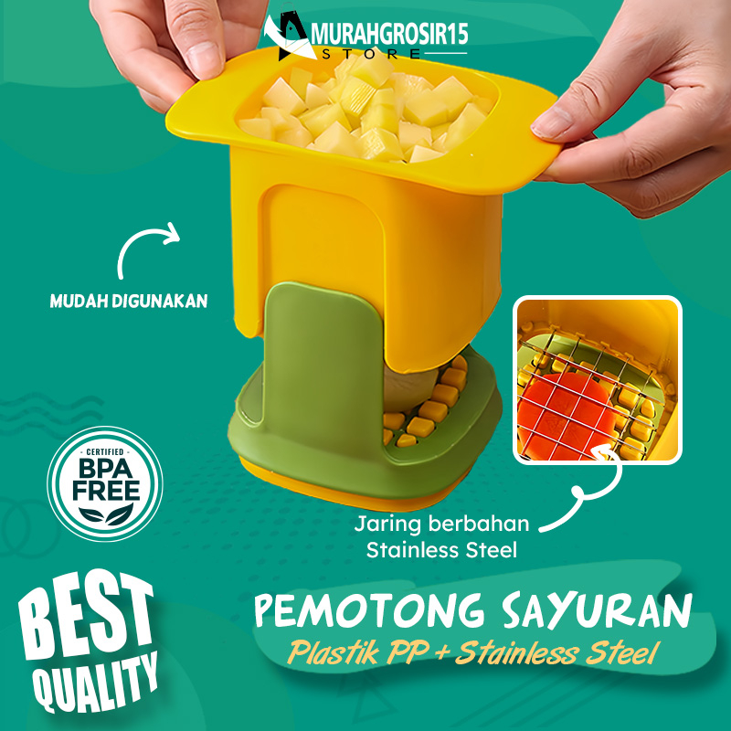 Jual Alat Pemotong Kentang Wortel Dadu Chopper Sayuran Alat Serbaguna ...