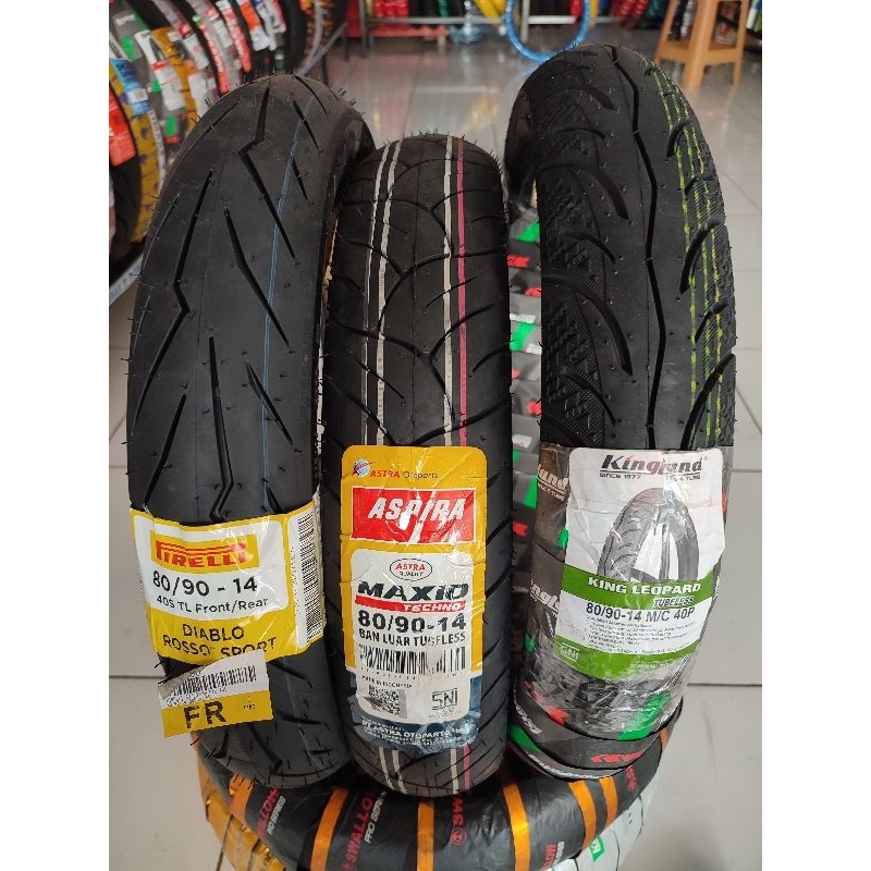 Jual BAN MOTOR MATIC TUBLESS UKURAN 80/90-14 | Shopee Indonesia