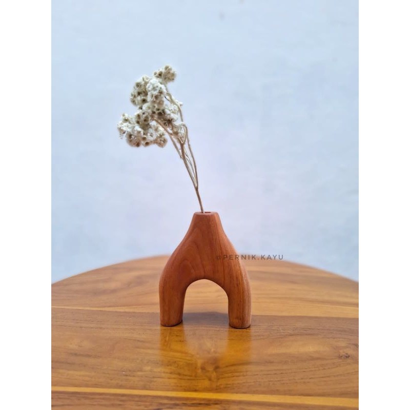 Jual VAS BUNGA AESTHETIC-VAS BUNGA KAYU ANTIJAMUR -POT BUNGA-WADAH ...