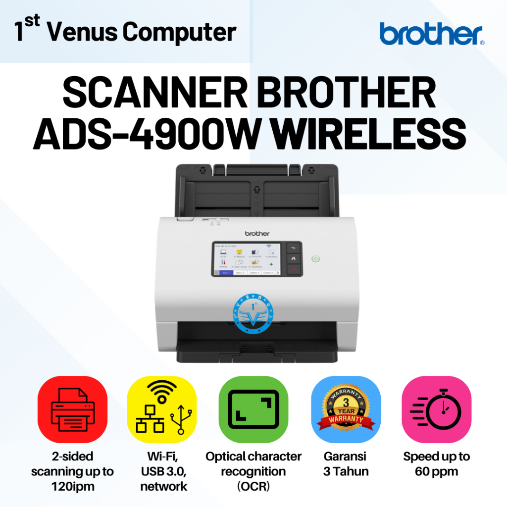 Jual SCANNER BROTHER ADS-4900W / ADS 4900 | Shopee Indonesia