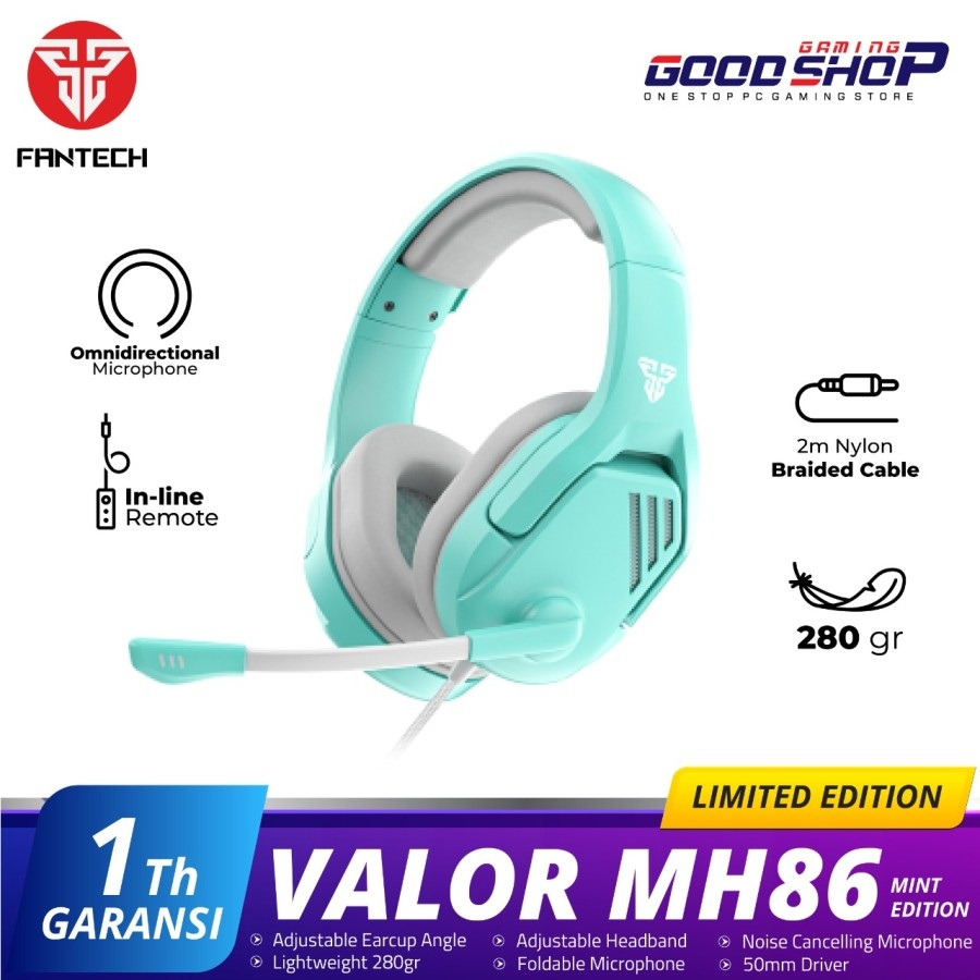 Jual Fantech MINT EDITION Valor MH86 / MH 86 - Headset Gaming | Shopee ...