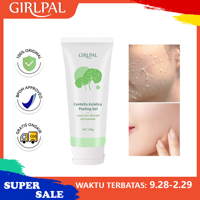 Jual GIRLPAL Centella Asiatica Peeling Gel Facial Glowing Blackhead Cleaner Body Exfoliating ...