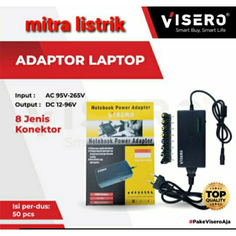 Jual Adaptor cas /Adapter charger notebook power+ bonus 8 konekt or ...