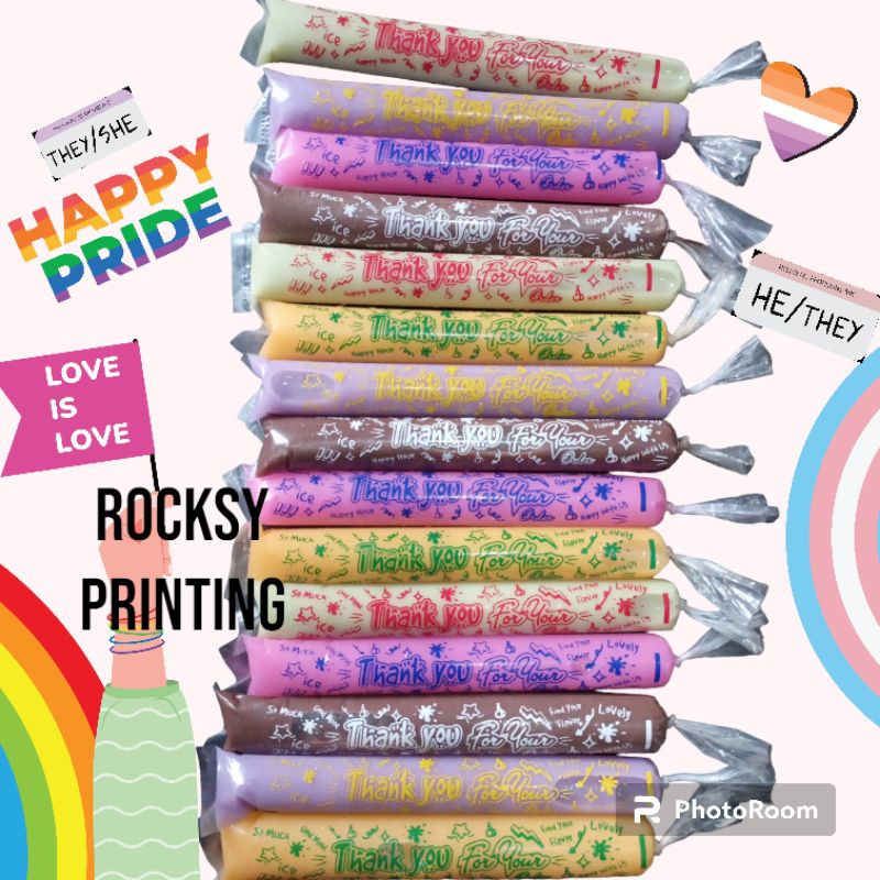 Jual plastik es mambo,.3x20 (isi 150)dan 3x26 (isi 100)motif thank you ...