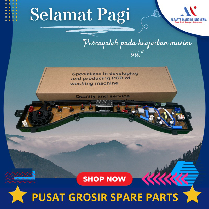 Jual POLYTRON 7.5kg PAW 75511 ( PAW 75511WM/WR/WB/WS ), Modul pcb mesin cuci Top Loading ...