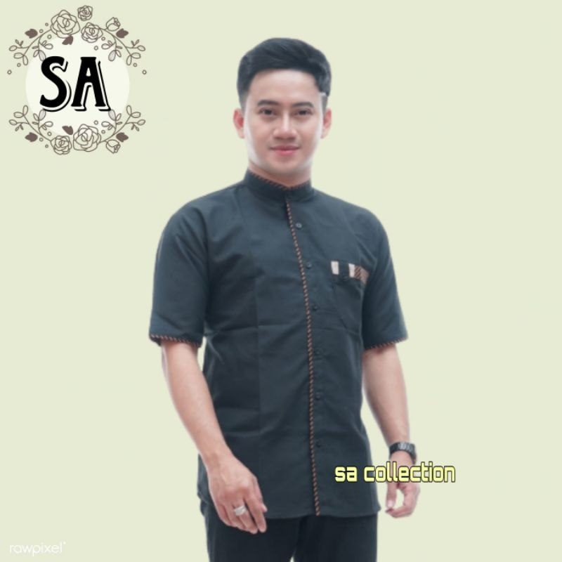 Jual kemeja koko model terbaru list batik arjuna // baju koko pria ...