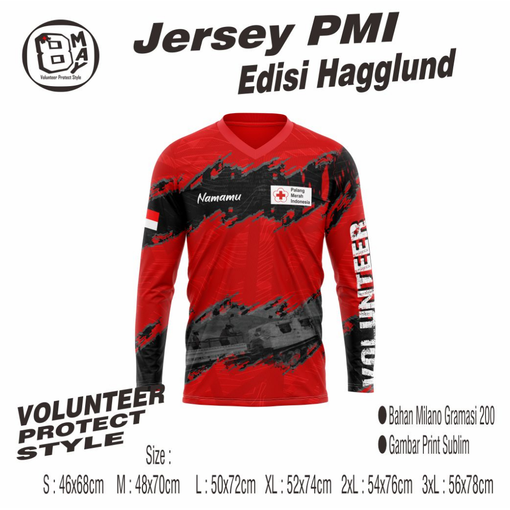 Jual Jersey PMI / Jersey PMR Edisi HAGGLUND ( PALANG MERAH INDONESIA ...