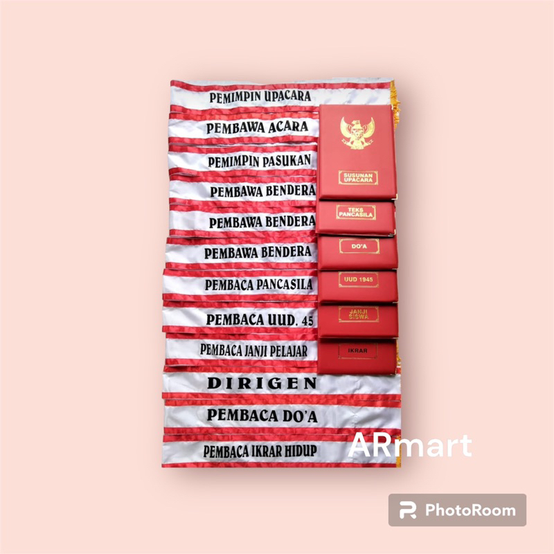 Jual Map Upacara Bendera Sekolah dan selendang PREMIUM (6 map + 12 ...