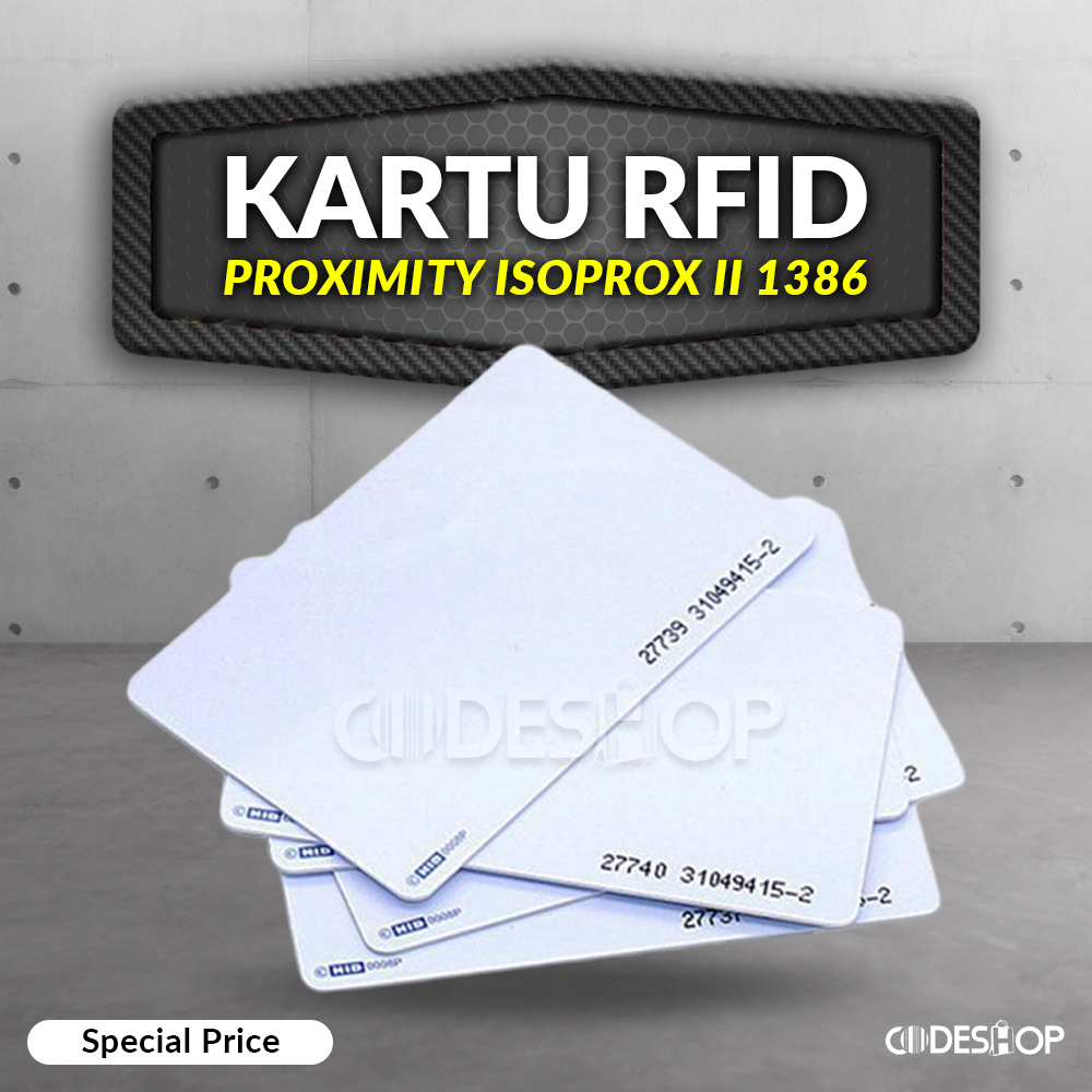 Jual RFID Card Proximity 125 kHz HID ISOProx II 1386 Original Kartu ...