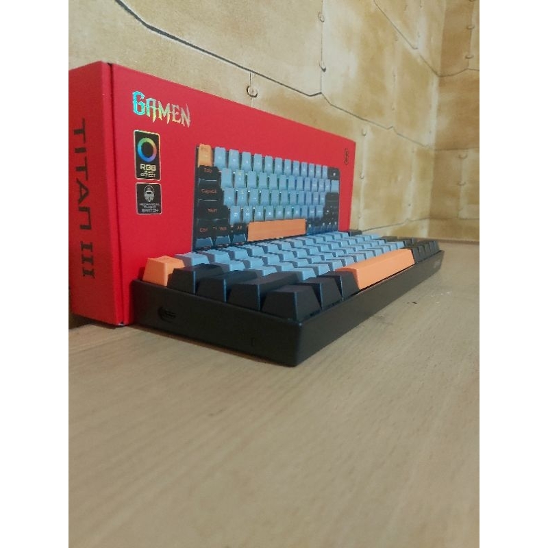 Jual Mini Keyboard Gamen TITAN III Black Grey ( Swich Blue ) | Shopee ...