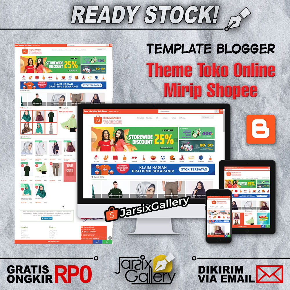 Jual [XML] Template Tema Blogger Toko Online Mirip Marketplace - Fitur ...