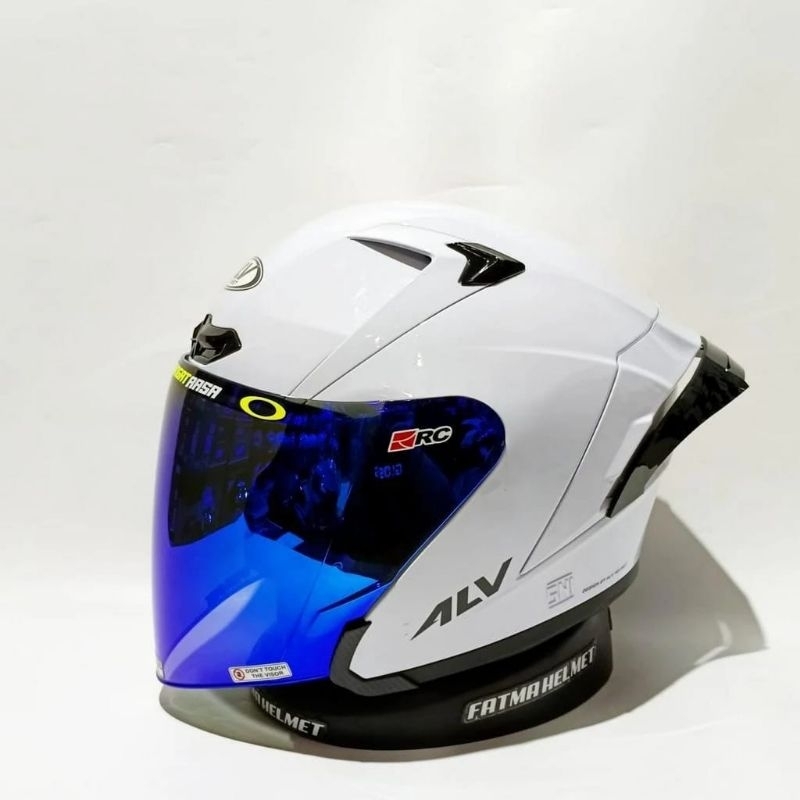Jual HELM ALV ULTRON WHITE PAKET GANTENG VISOR IRIDIUM | Shopee Indonesia