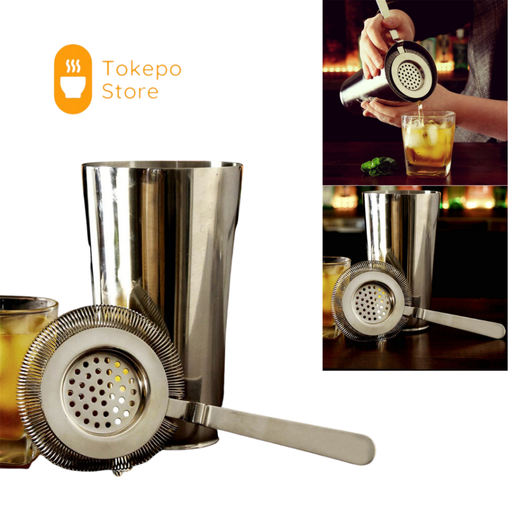 Jual Bartender Cocktail Strainer Stainless Steel Bar Tools saringan ...