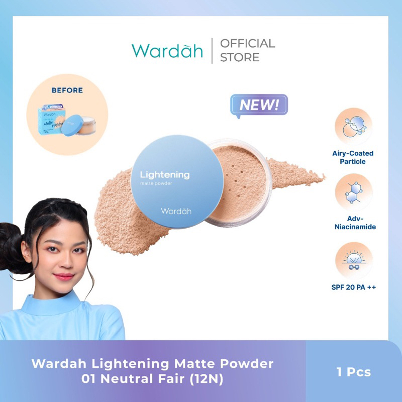 Jual WARDAH LIGHTENING MATTE POWDER (NEW PACKAGING) | Shopee Indonesia