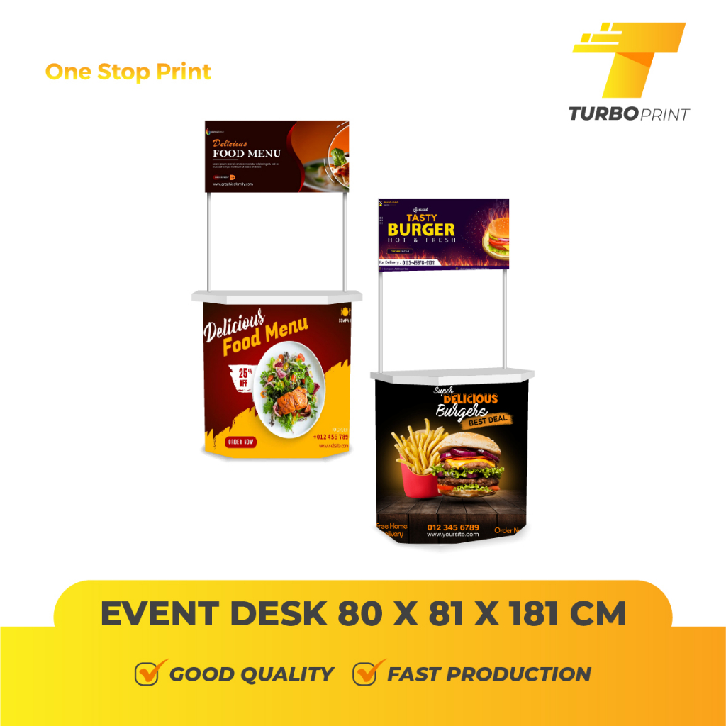 Jual EVENT DESK / PROMOTION TABLE / BOOTH PORTABLE CUSTOM STIKER / MEJA ...