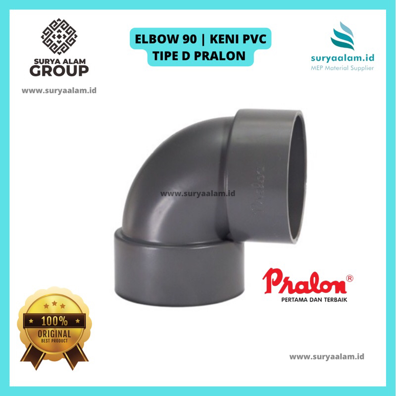 Jual ELBOW | KENI 90 DERAJAT D 4” PRALON | ELBOW 90 D 6” PRALON ...