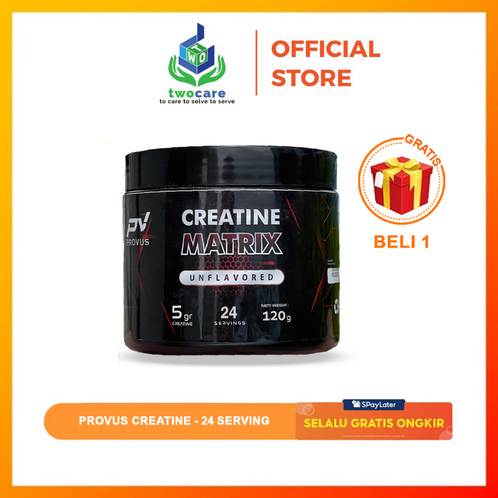 Jual Provus Creatine Matrix 24 Serving Creatine Monohydrate 120 gram ...