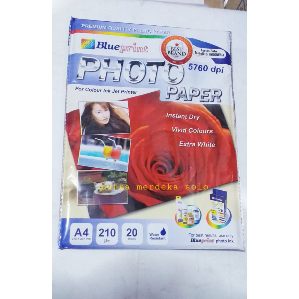 Jual Kertas Foto, Sticker Photo, Photo Paper, Glossy, Silky BluePrint V ...