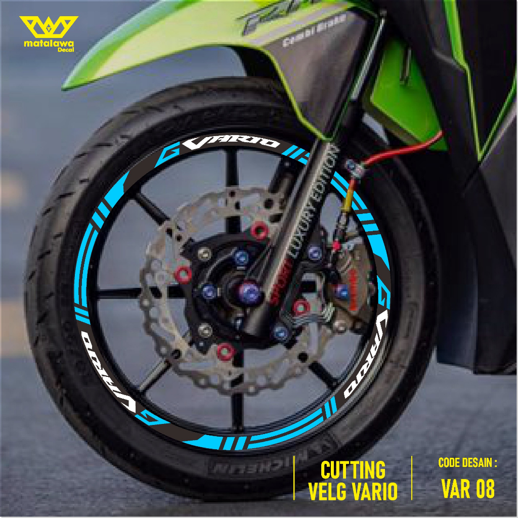 Jual Stiker Cutting Velg Motor Honda Vario Led Old New 125 150 R14 Var ...