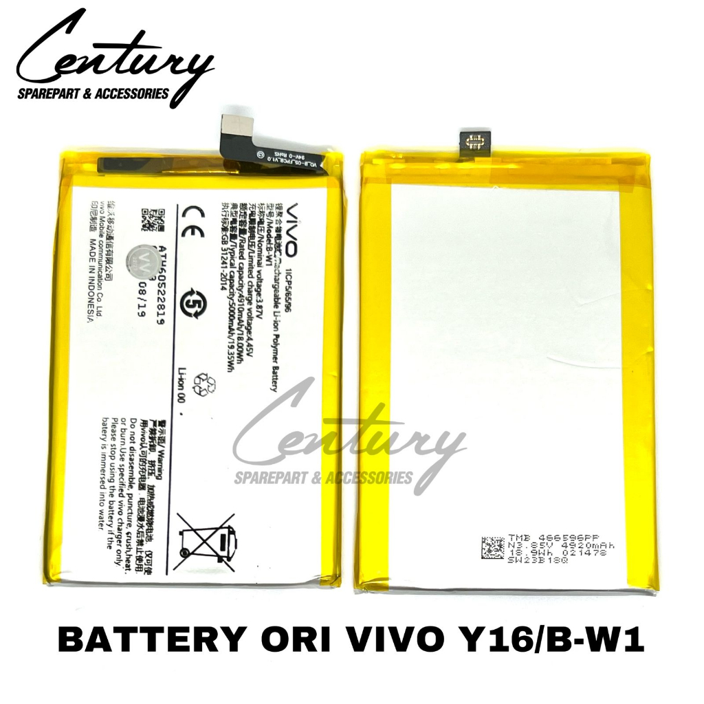 Jual BATTERY ORI 100% VIVO Y16/B-W1 | Shopee Indonesia