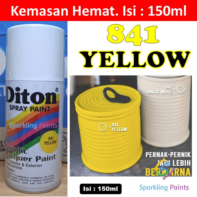 Jual Pilox Diton Yellow 841 150ml Warna Kuning Ekonomi Ekonomis Hemat ...