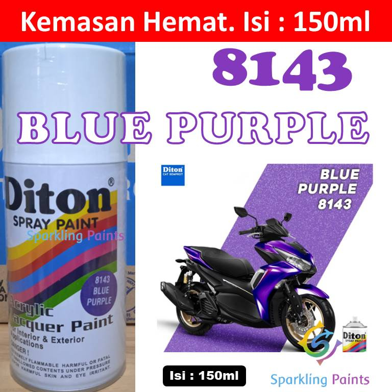 Jual Pilox Diton Blue Purple 8143 150ml Warna Metallic Metalik Biru ...