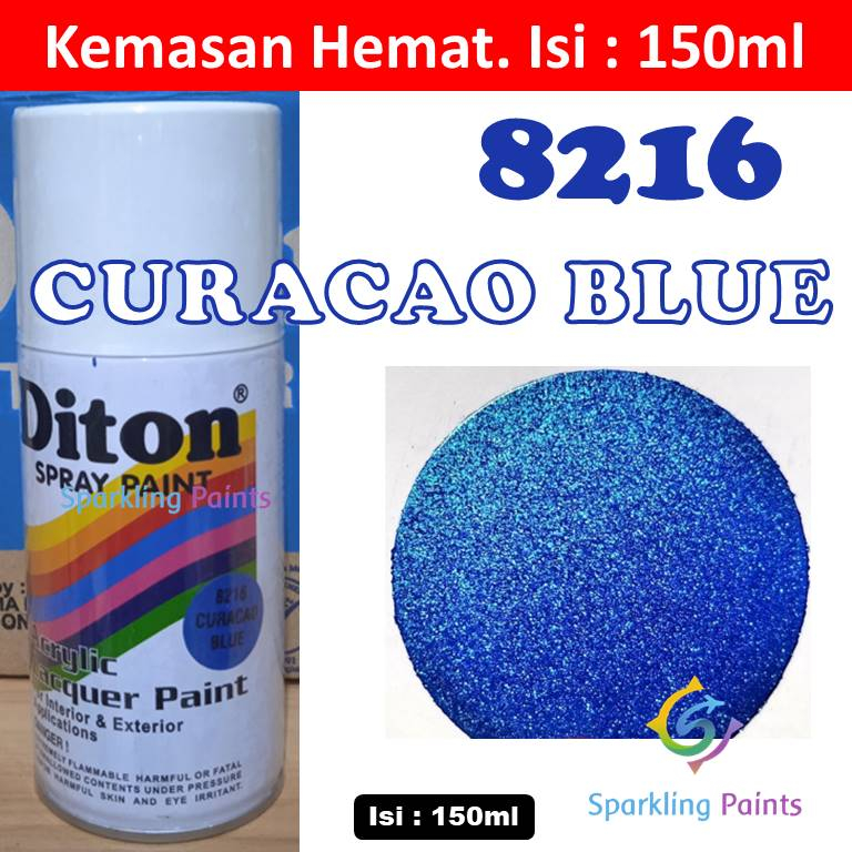 Jual Pilox Diton Curacao Blue 8216 150ml Warna Biru Kurakao Metalik ...