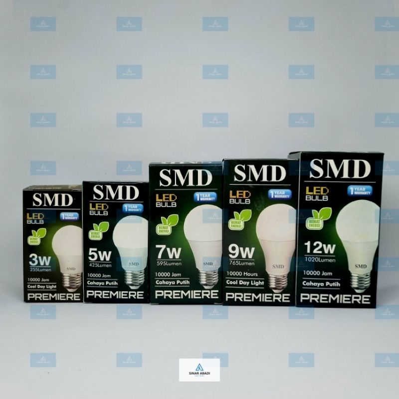 Jual Lampu LED SMD Premiere 3w-12w Cahaya Putih Terang Hemat Energi ...
