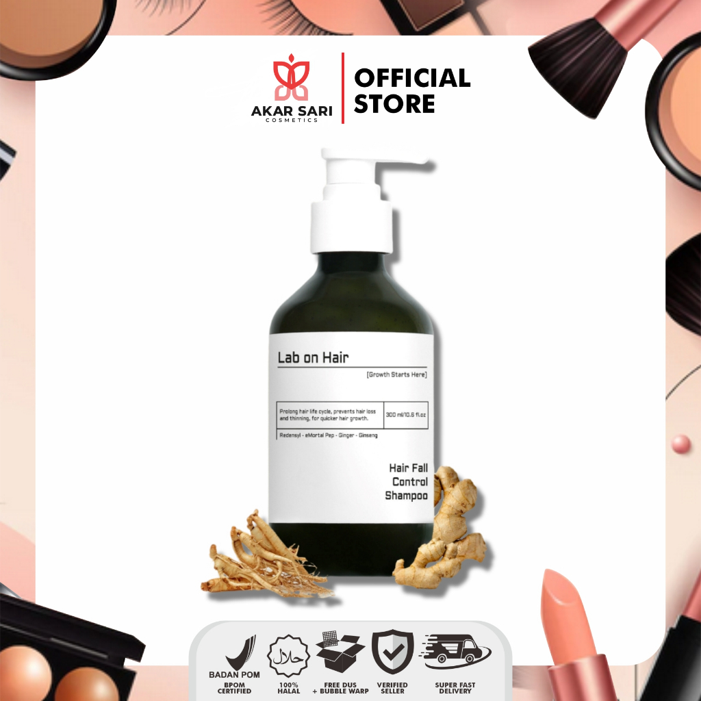 Jual LAB ON HAIR ANTI HAIR FALL CONTROL SHAMPOO - Shampo Perawatan Rambut Anti Rontok 300 ml ...