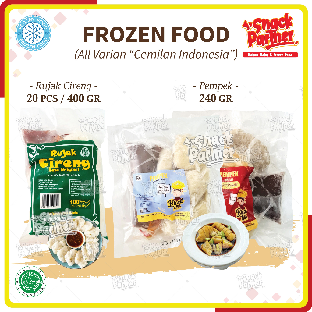 Jual RUJAK CIRENG 20 PCS / 400 GR - BICEK UTIK PEMPEK 5 PCS / 240 GR ...