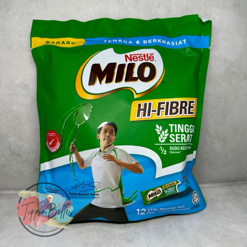 Jual Nestle Milo Hi Fibre isi 12 stick ori Malaysia | Shopee Indonesia