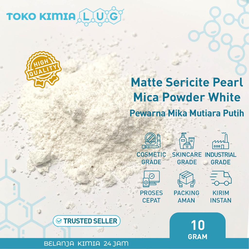 Jual Sericite Mica White Matte Pearl Powder Bubuk Mika Mutiara Putih 10 ...