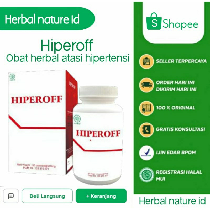 Jual Hiperoff Obat Hipertensi darah tinggi Jantung dan Stroke Asli ...