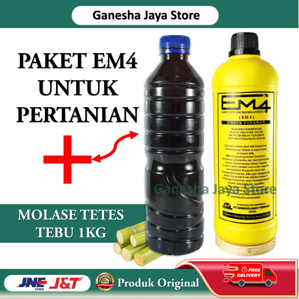 Jual MOLASE PAKET HEMAT EM4 PERTANIAN+ MOLASE 500GR 1KG MOLASE TETES ...