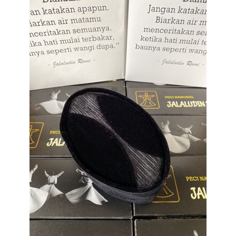 Jual PECI SONGKOK KOPIAH JALALUDIN RUMI ORI (AC BULAN) | Shopee Indonesia