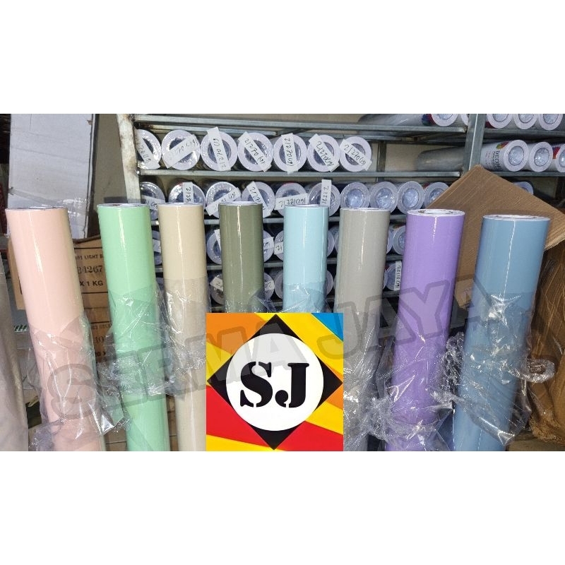 Jual Sticker Stiker Skotlet SUPERGLOSSY PASTEL DECOFIX 1 roll L50cm X ...
