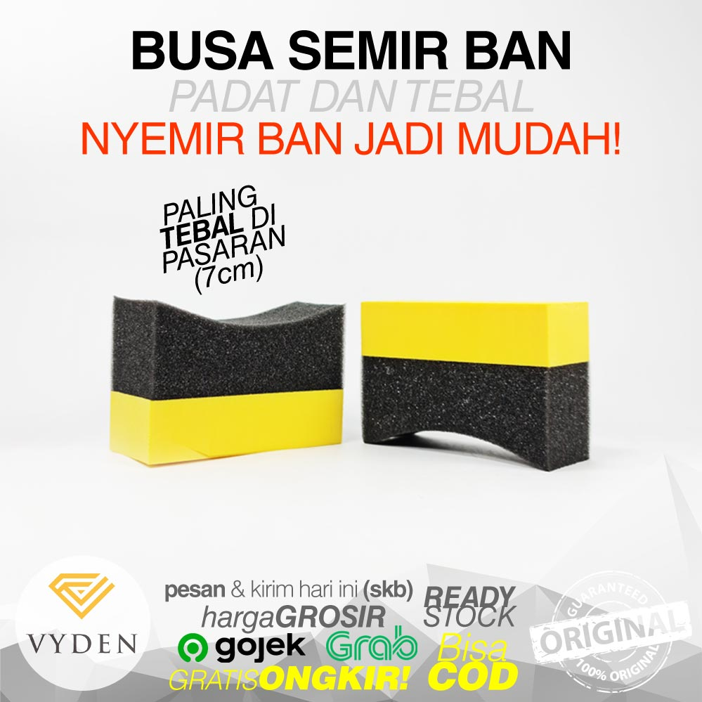 Jual Busa Semir Ban VYDEN Tire Pad Spon Foam Applicator Motor Mobil ...
