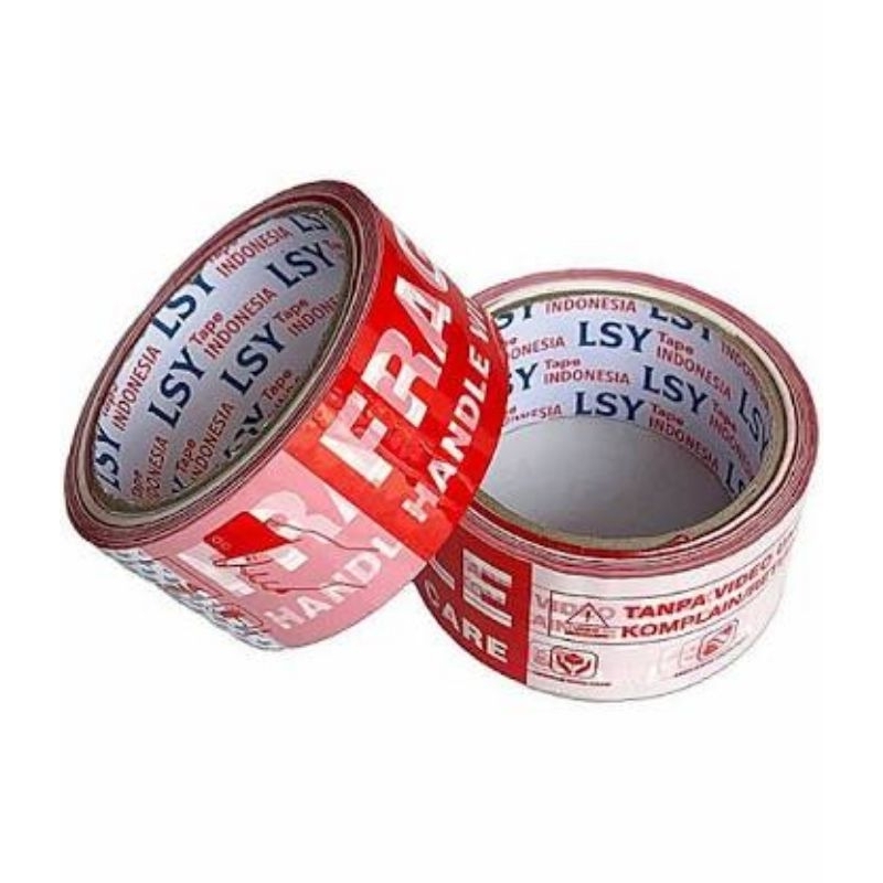 Jual ISOLASI FRAGILE MERAH JANGAN DI BANTING DAN PUTIH WAJIB UNBOXING ...