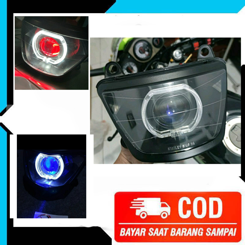 Jual LAMPU DEPAN BILED REFLEKTOR NINJA RR 150 OLD ZX CUSTOM PROJI BILED ...