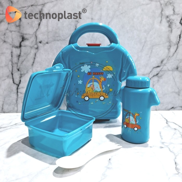 Jual TECHNOPLAST Paket Bekal School Box Prof Girra Driver Kotak Bekal ...
