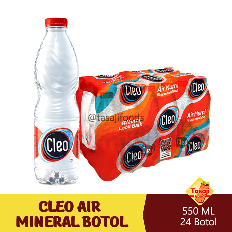 Jual Cleo Air Murni 550 ml 1 pack isi 24 botol | Shopee Indonesia