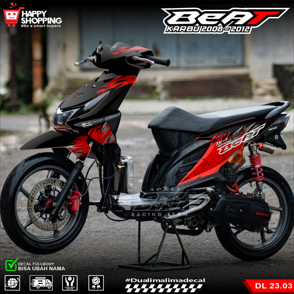 Jual (COD) Decal Sticker BEAT KARBU 2008 2009 2010 2011 2012 Fullbody ...