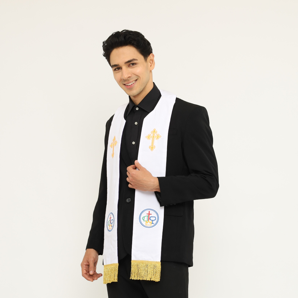 Jual Miracle - Stola Gereja - Bolak-balik Ungu Putih - Jos Miracle ...